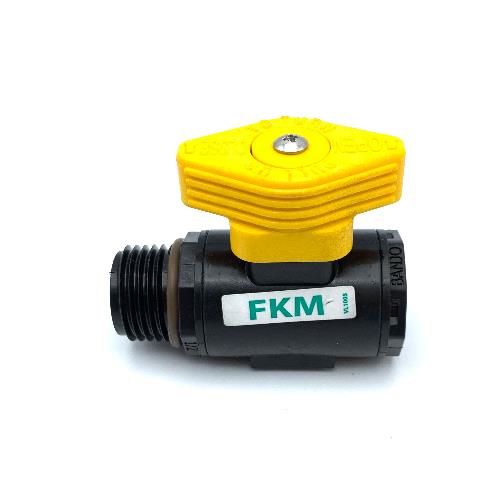 BANJO 3/8 FPT X 1/2 MPT MICRO VALVE W/ LOCKING HANDLE